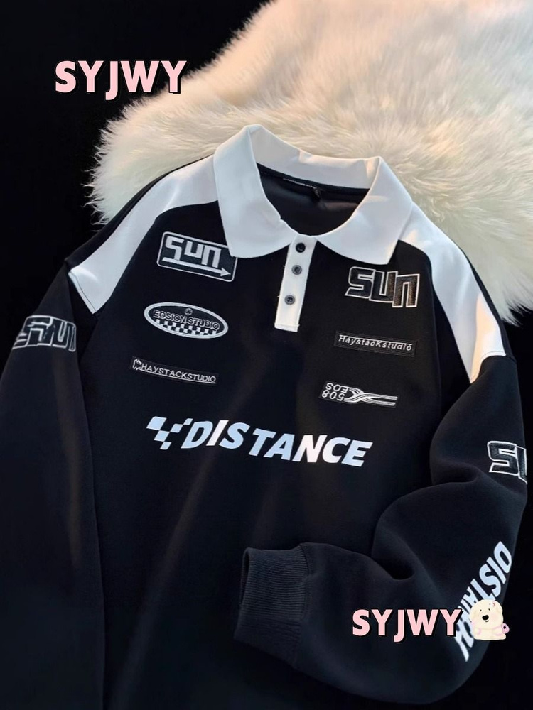 Толстовка Женский SYJWY черный Без застежки Хлопок, размер 52 Надписи Китай купить c доставкой ...