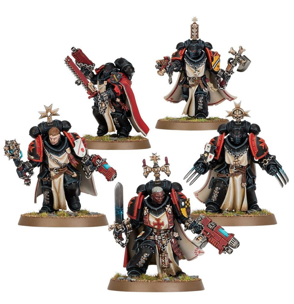 Набор миниатюр для настольных игр под покраску Black Templars Sword ...