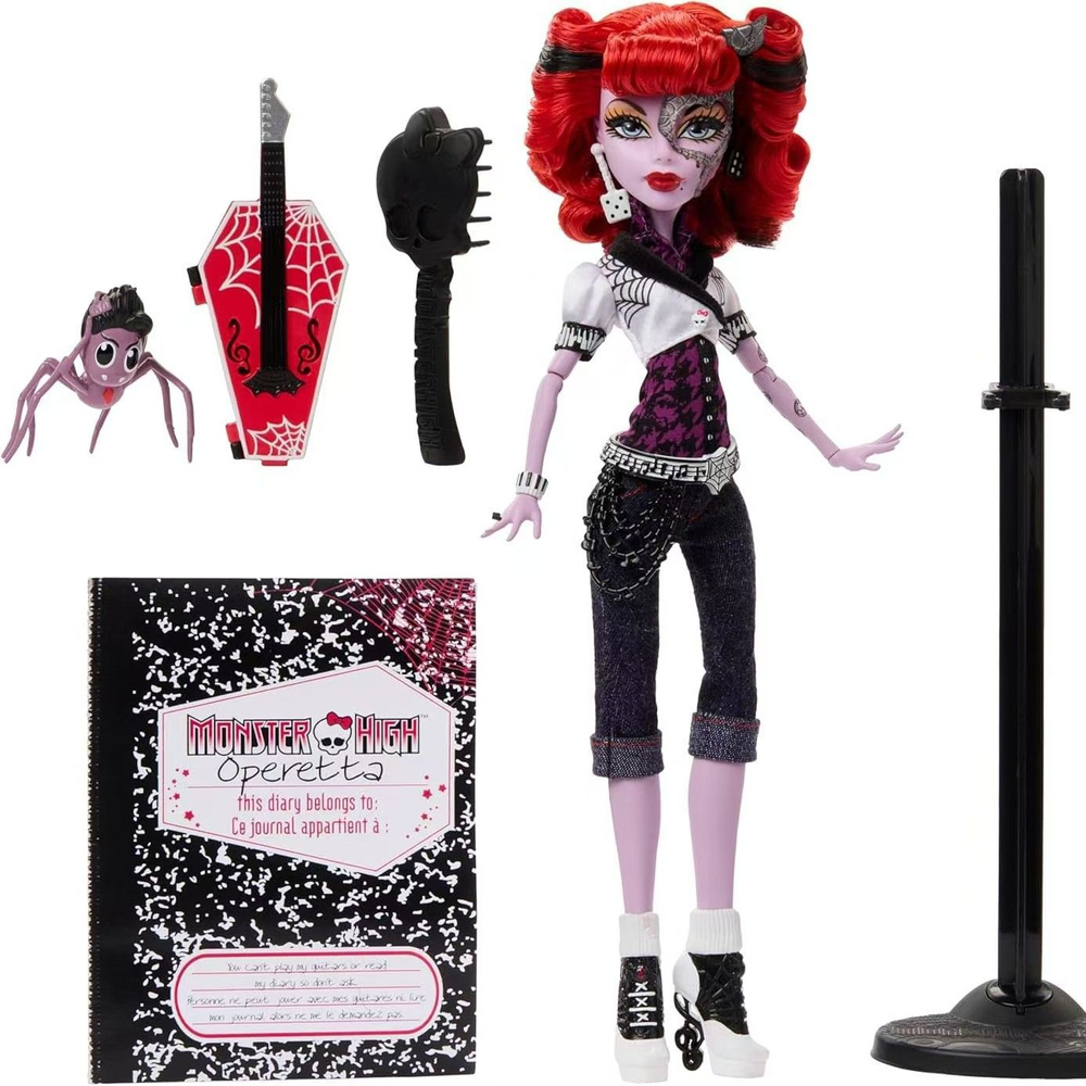 Кукла Mattel Monster High - Коллекционная кукла Оперетта с аксессуарами - Монстр Хай HYV90 ...