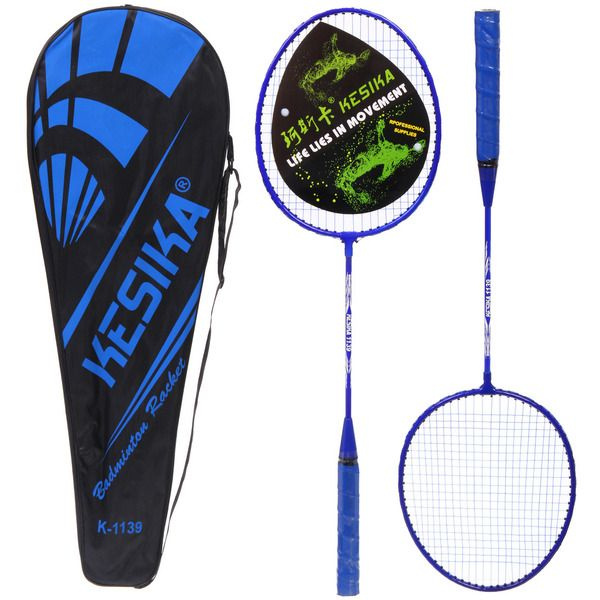 Бадминтон в наборе K-1139, 3 предмета: 2 металлические ракетки 65 см, чехол купить на OZON по ...