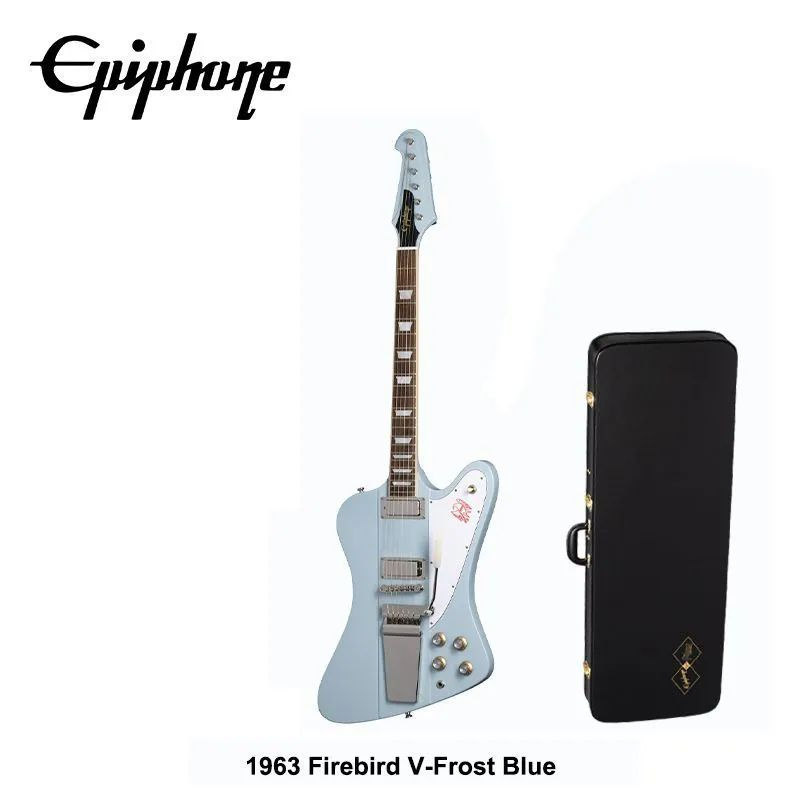 Epiphone 1963 Firebird V-Frost Blue+Case / Профессиональная ...