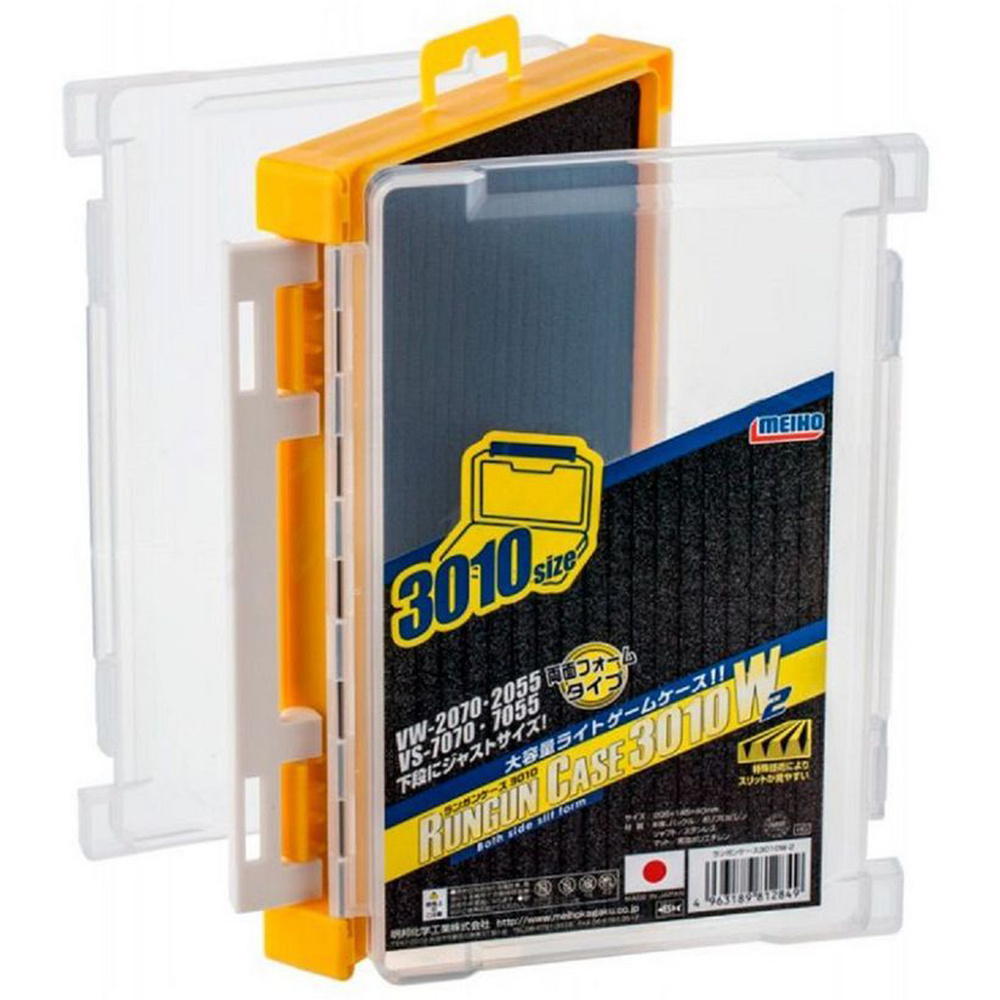 Коробка рыболовная Meiho Run Gun Case 3010W-2 Yellow 205x145x40мм ...