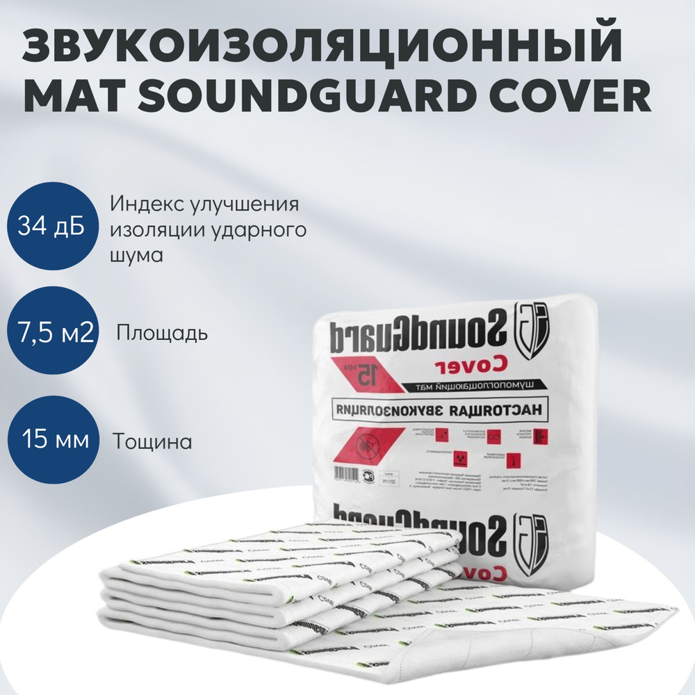 Шумоизоляция SoundGuard (Саунд Гуард) – купить звукоизоляцию на OZON по ...