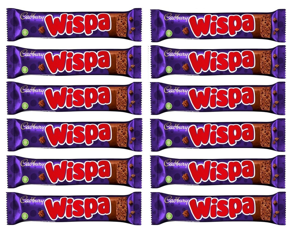 Шоколадный батончик Виспа Кэдберри / Wispa Cadbury, 12 шт. по 36 гр ...