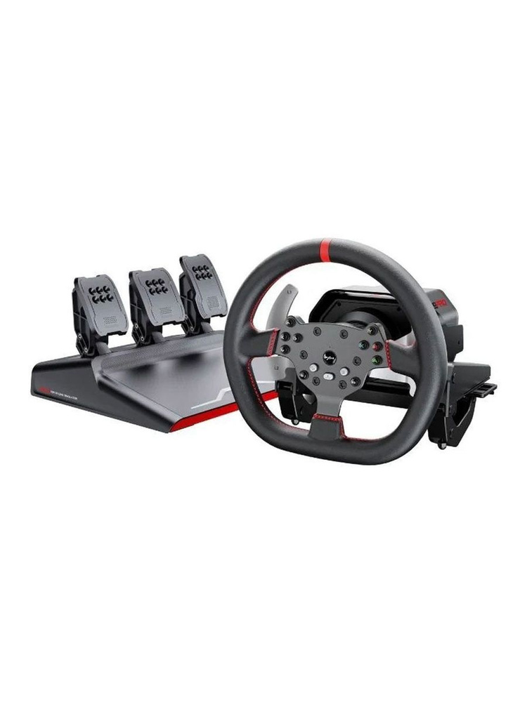Руль игровой с педалями PXN V10 Pro Gaming Racing Wheel для PC/PS4/Xbox ...