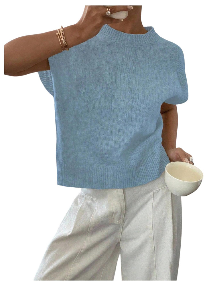 Топ Женский GORGLITTER разноцветный, размер 48 Полиэфир Без рукавов ...