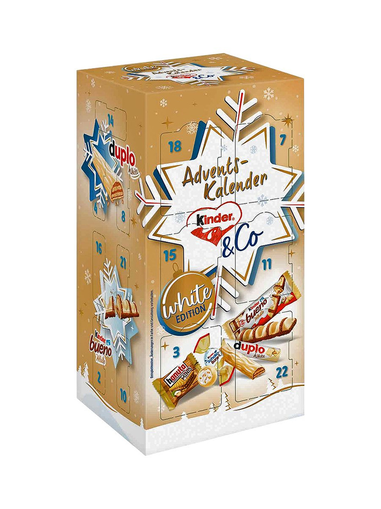 Адвент календарь Ferrero Kinder & Co Christmas Adventskalender White ...