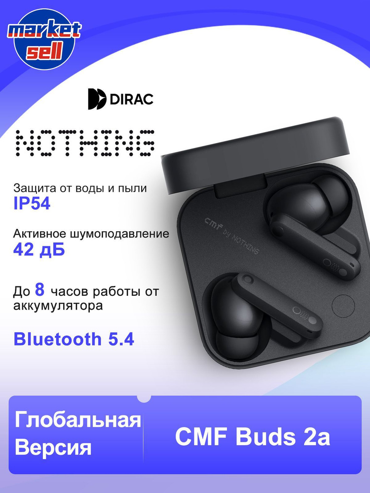 Внутриканальные Внутриканальные Nothing CMF Buds 2a Беспроводное CMF ...
