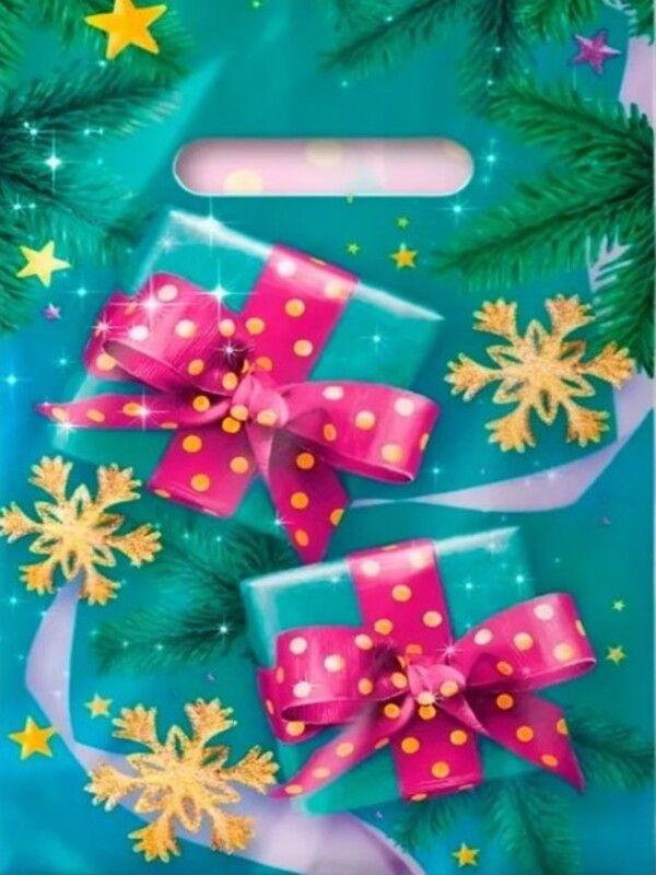 Подарочный пакет " Новогодняя Феерия" 19*30, 10 шт. купить c доставкой на OZON по низкой цене ...