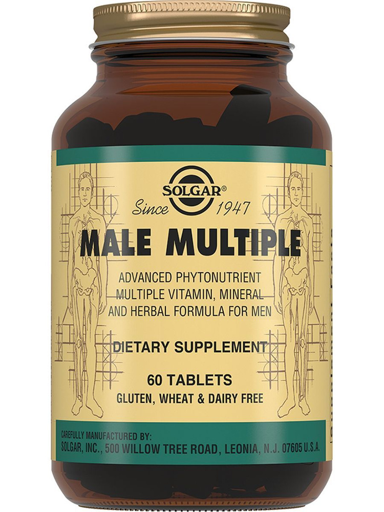 Solgar Male Multiple мультивитаминный и минеральный комплекс для мужчин ...