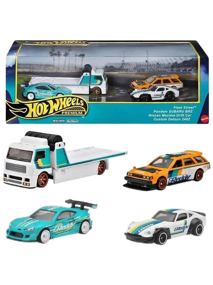 Набор машинок Hot Wheels Premium - Pandem Subaru BRZ+Nissan Maxima Drift Car+Custom Datsun 240Z ...