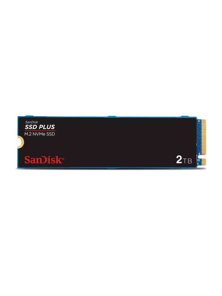 Твердотельный накопитель SanDisk SDSSDA3N-2T00-G26 SSD PLUS M.2 2280 NVMe 2Tb, 3200MBs/3000MBs ...