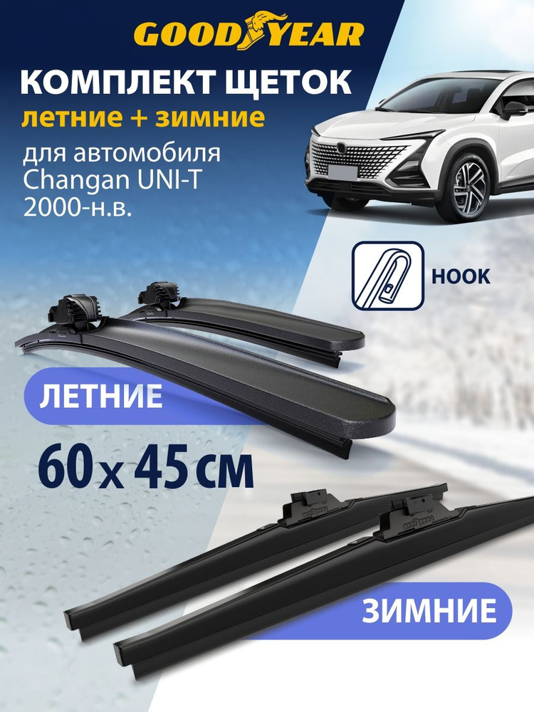 Дворники 2 в 1 на Changan UNI-T (Чанган Юни Т) 2020-н.в., Щетки ...