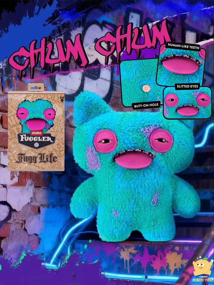 Губка Боб Spin Master Fuggler Fugg Life Chum Chum / Плюшевый зубастый ...