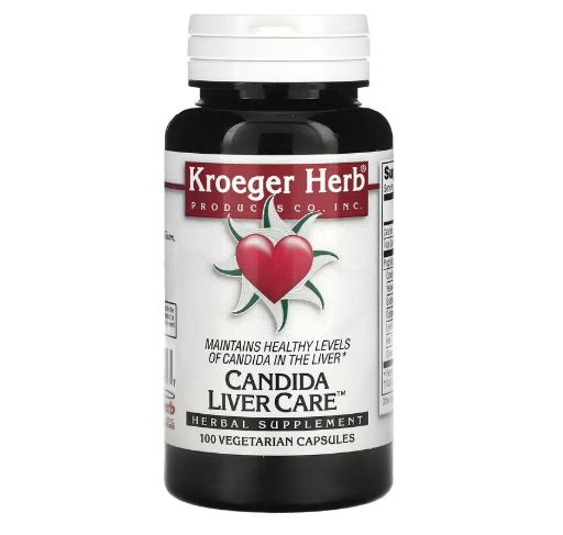 Kroeger Herb Co, Candida Liver Care Formula, 100 Vegetarian Capsules ...
