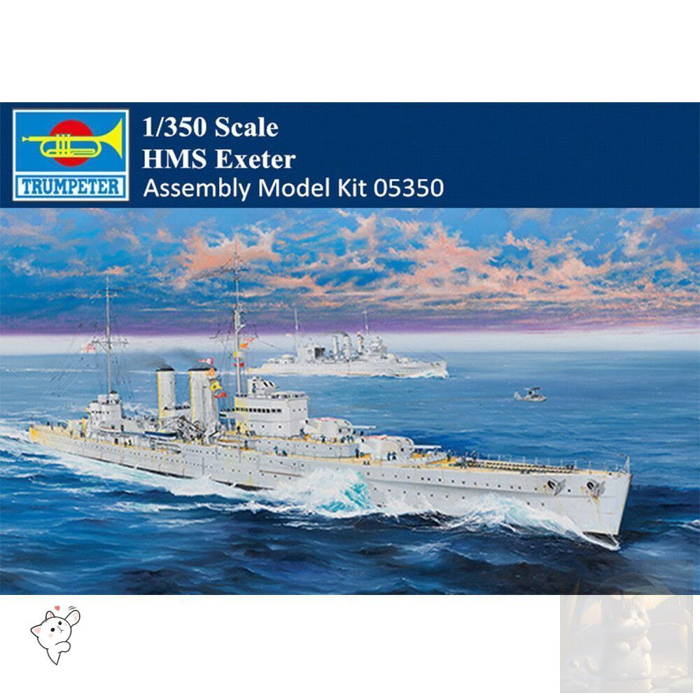 Trumpeter 1/350 05350 HMS Exeter Heavy Cruiser Тяжелый крейсер Военный ...