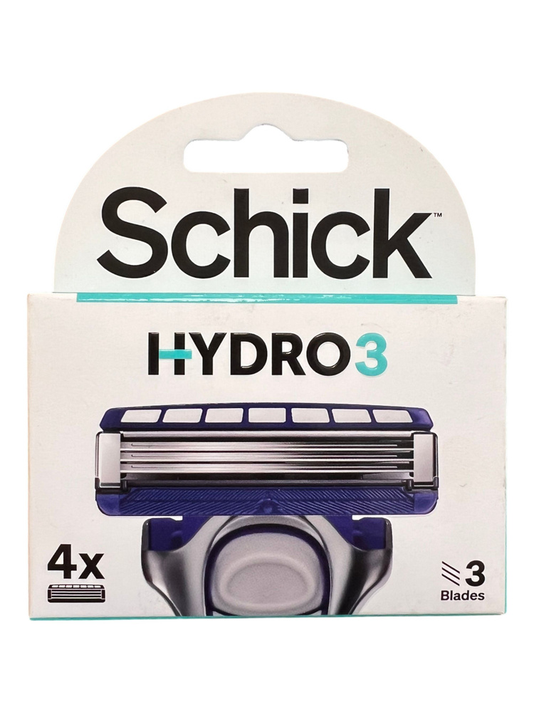 Schick Hydro 3 сменные кассеты для бритвы 4 шт купить на OZON по низкой ...