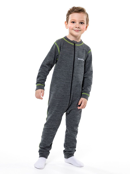 Термокомбинезон Мальчики NIKASTYLE, размер 92 Зима Санки/Снегокаты/Тюбинги Хлопок темно-серый ...