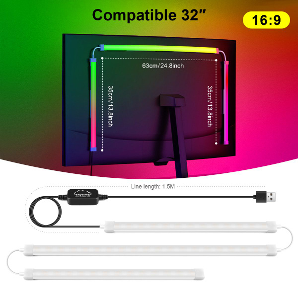 AIMENGTE Светодиодная лента 22 Вт, IP00, Разноцветный, 32 шт купить на OZON по низкой цене ...