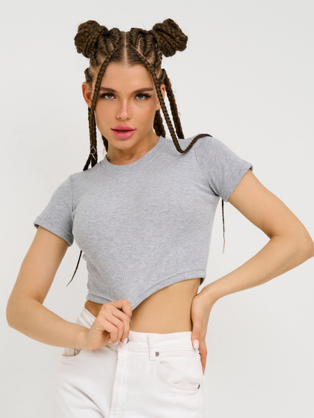 Топ Женский GLOY WEAR серый, размер 50 Без рисунка купить c доставкой ...