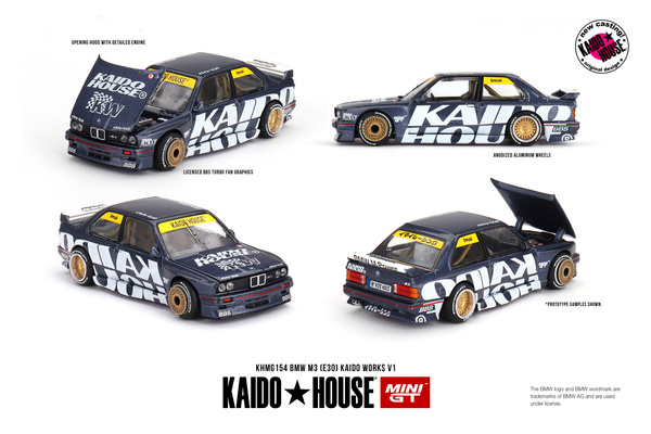 MINI GT+KAIDO HOUSE Khmg162 BMW M3 (E30) gt v1 Под Давлением Автомобиль ...