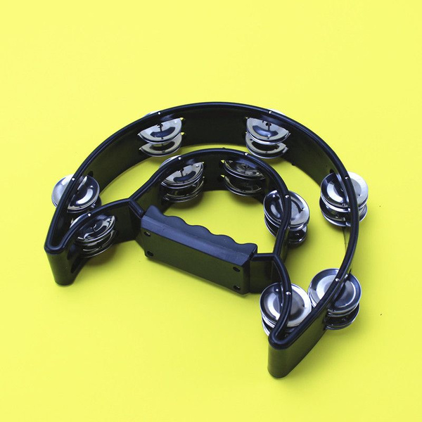 FLIGHT FTHP-20 Пластиковый тамбурин 'Двойной полумесяц' с 20 джинглами ...