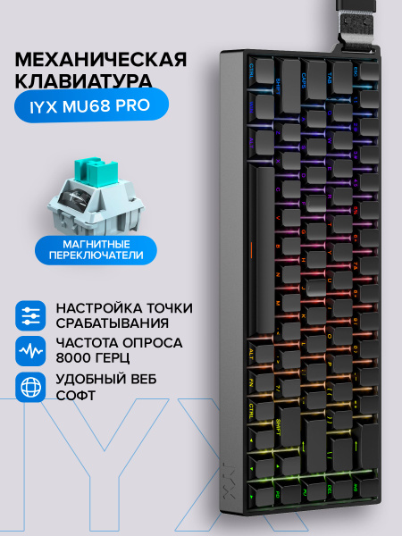 Магнитная клавиатура IYX MU68 PRO / английская раскладка купить на OZON ...