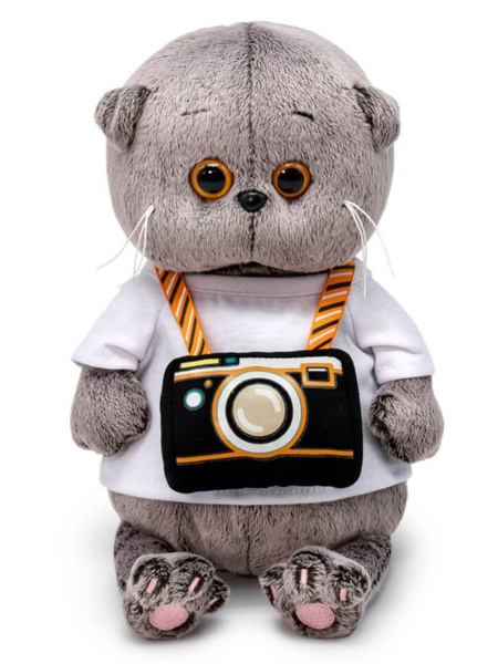 Мягкая игрушка 20 см Basik&Co - кот Басик BABY с фотоаппаратом купить ...