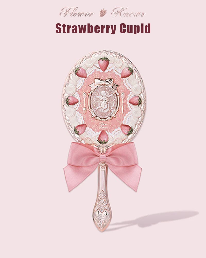 Flower Knows Strawberry Cupid Hand Mirro Зеркало косметическое - Red ...