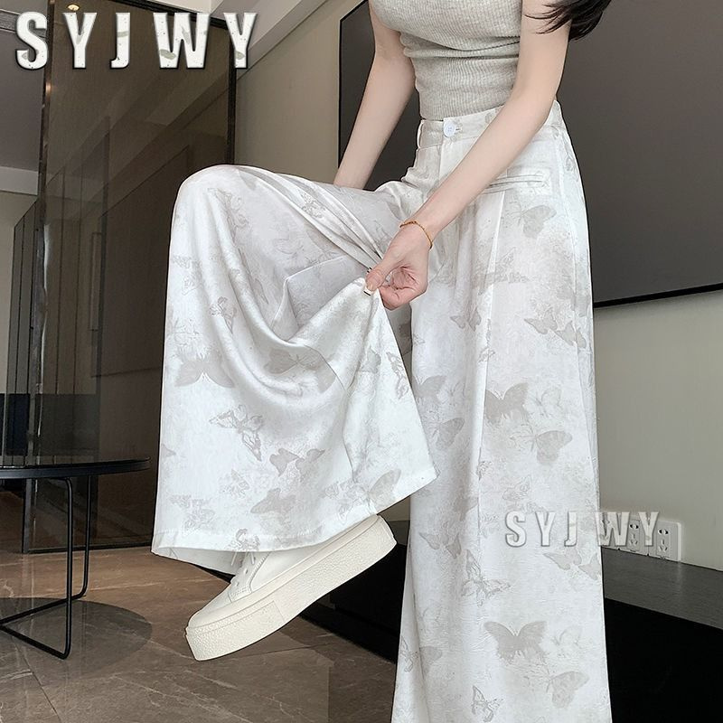 Юбка-шорты Женский SYJYW чернильный Лавсан, размер 40 Макси Вышивка Тай-дай Лето А-силуэт, рост ...