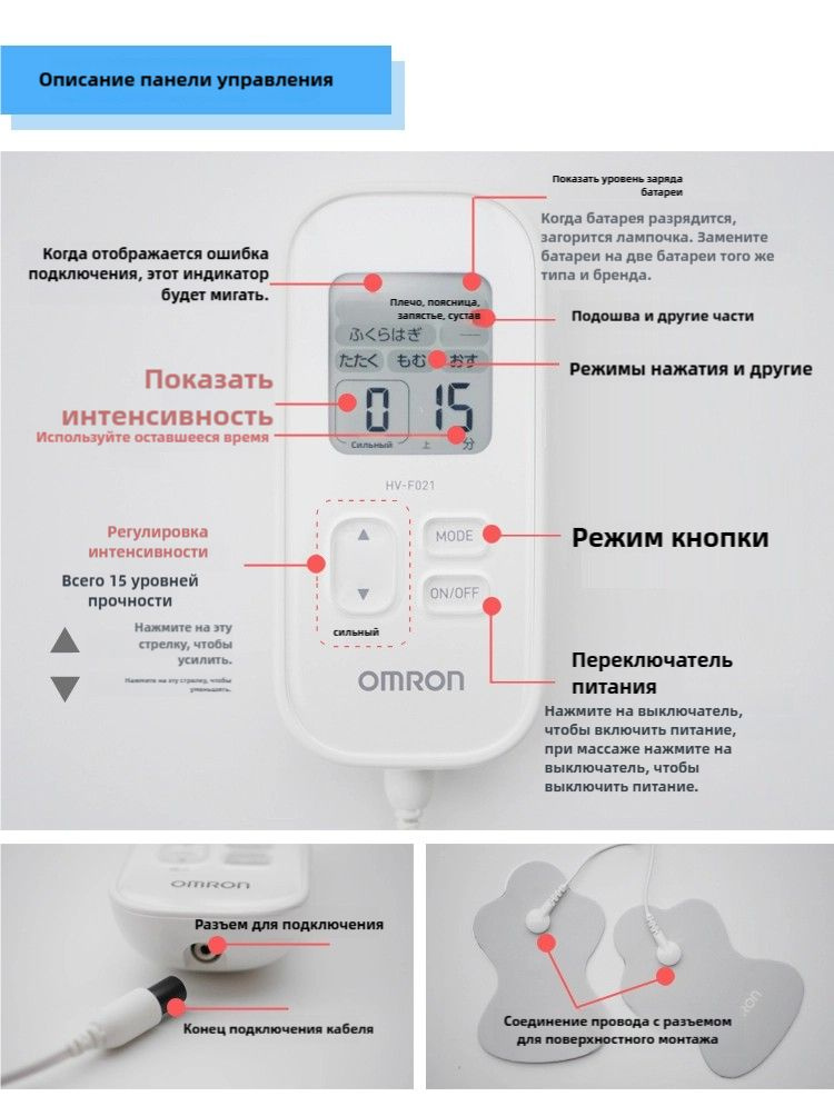 Omron E3 Intense Pain Reliever PocketTens HV-F021 Миостимулятор купить ...