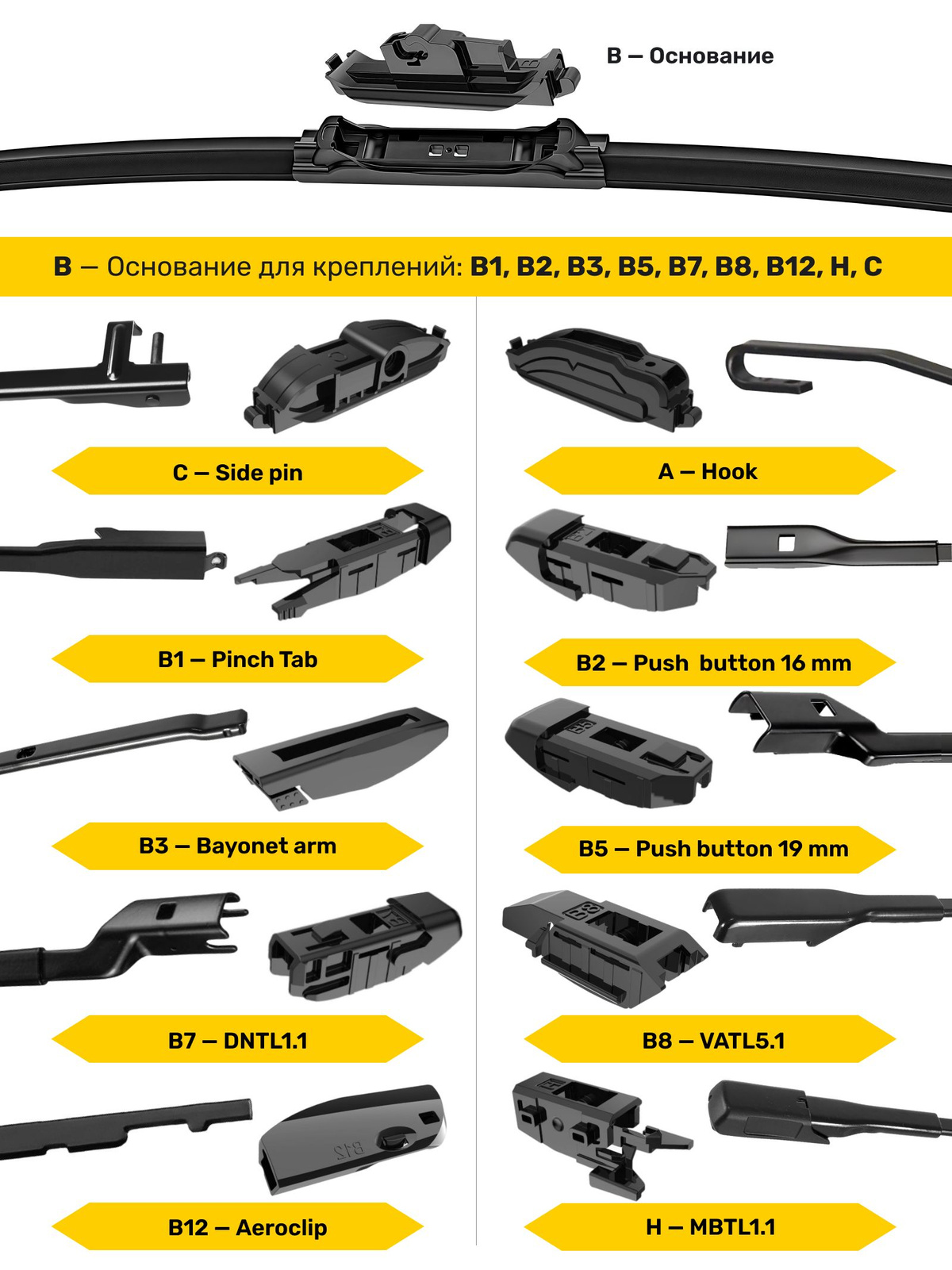 Дворники Мерседес ГЛ 166 (2012-2016), щетки Mercedes GL 166 купить на ...