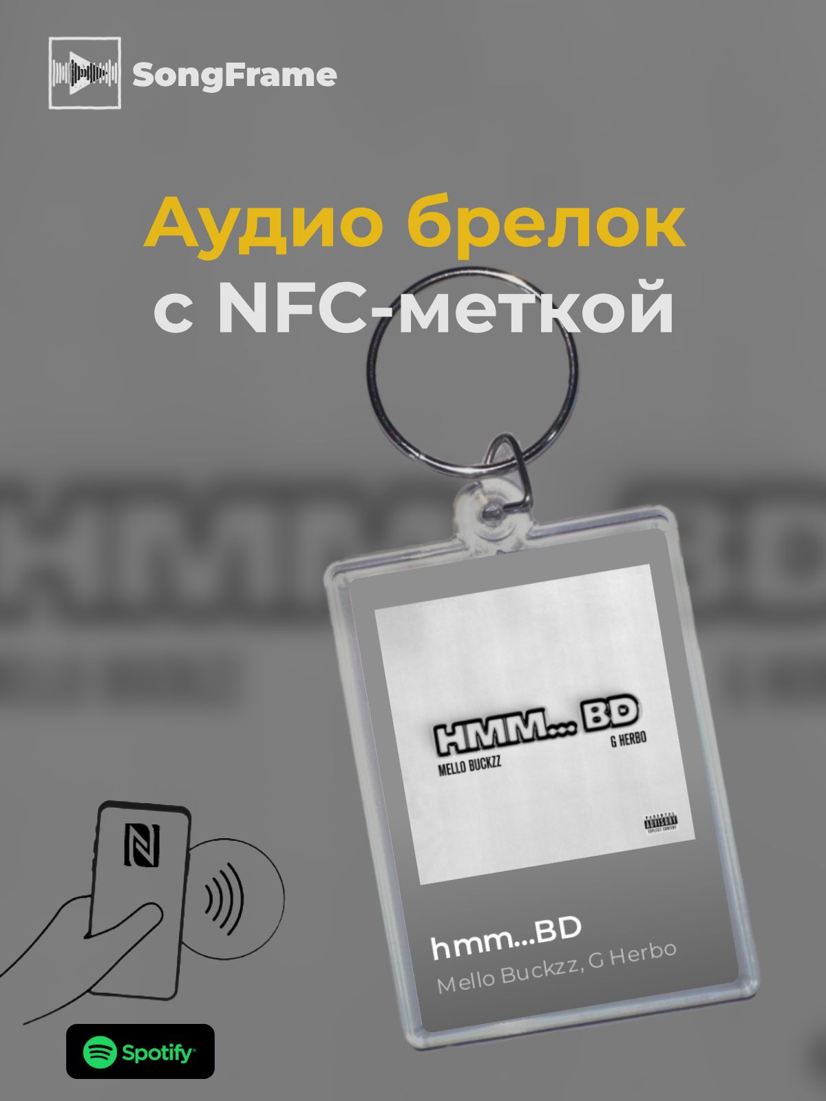 Брелок Spotify с NFC Mello Buckzz, G Herbo - hmm BD купить на OZON по ...