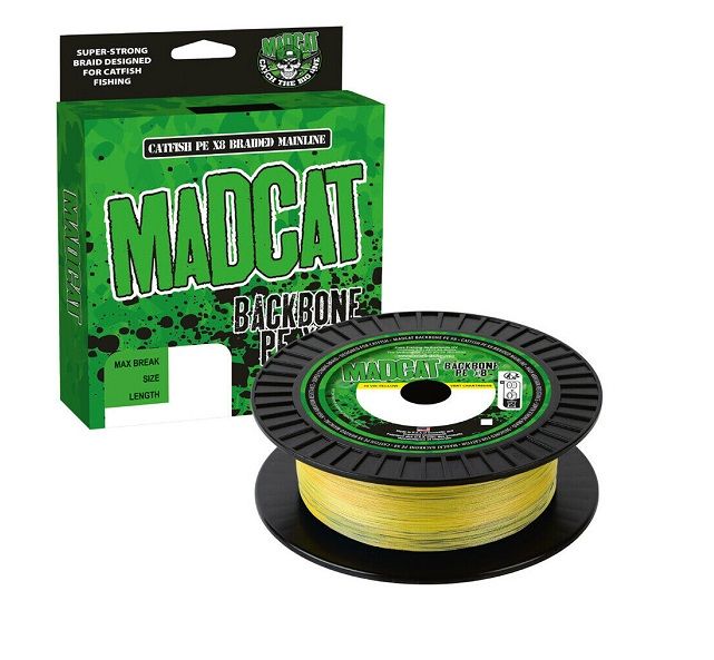 Леска плетеная для ловли сома MADCAT BACKBONE PE X8 Braided Main Line ...