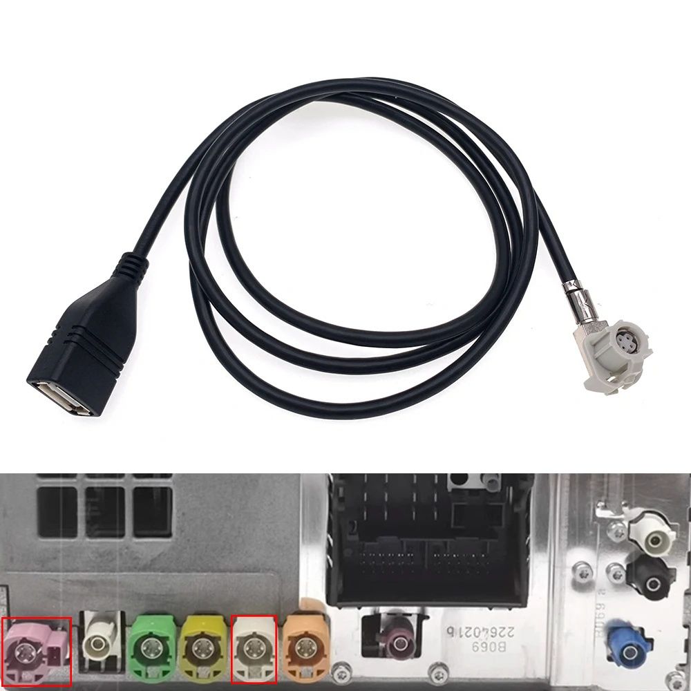 4-Контактный Автомобильный Радиоприемник USB Video Cable Разъем Жгута ...