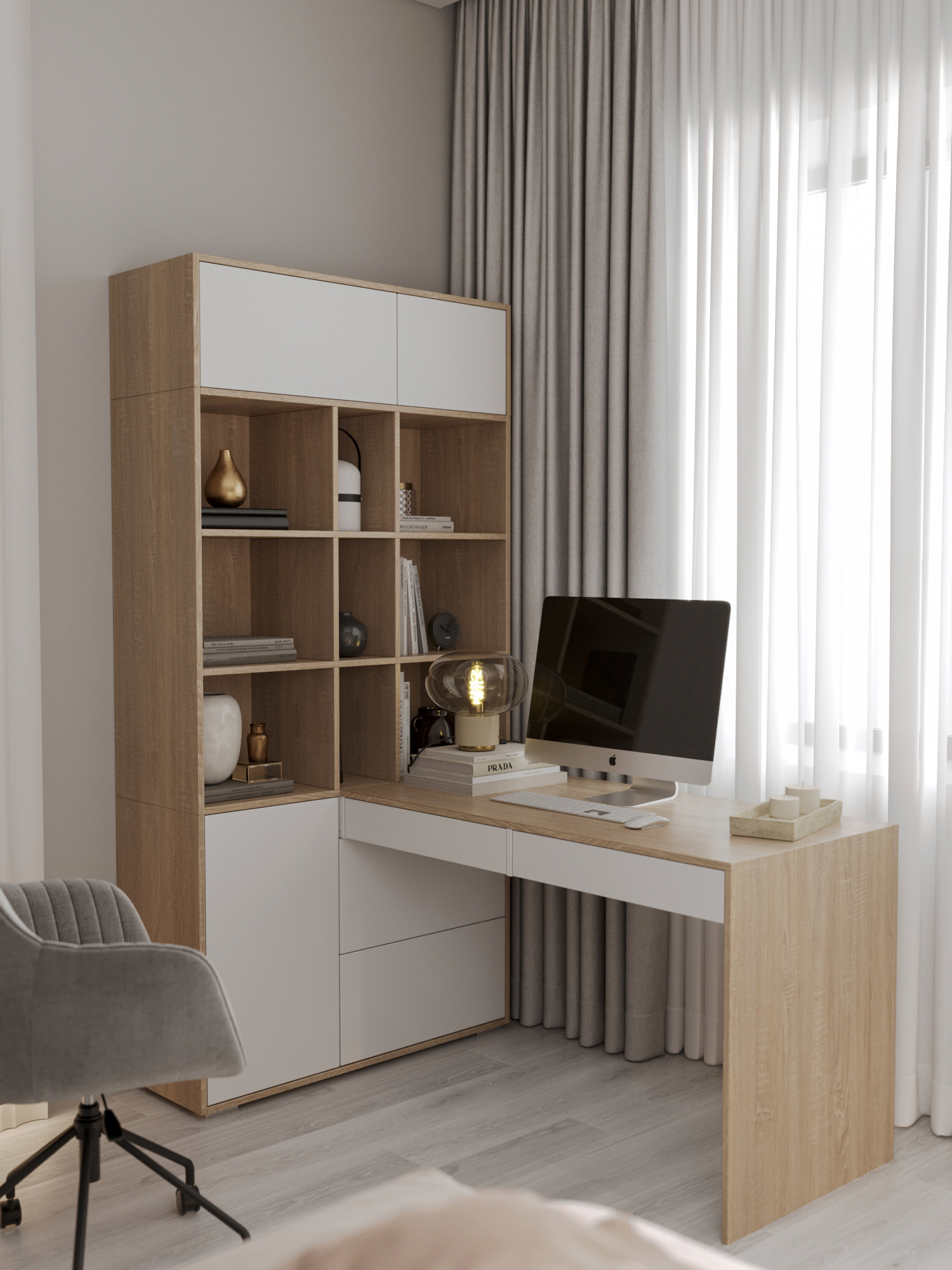 Компьютерный стол Стеллаж 02, 147.1х100х194.5 см купить c доставкой на ...