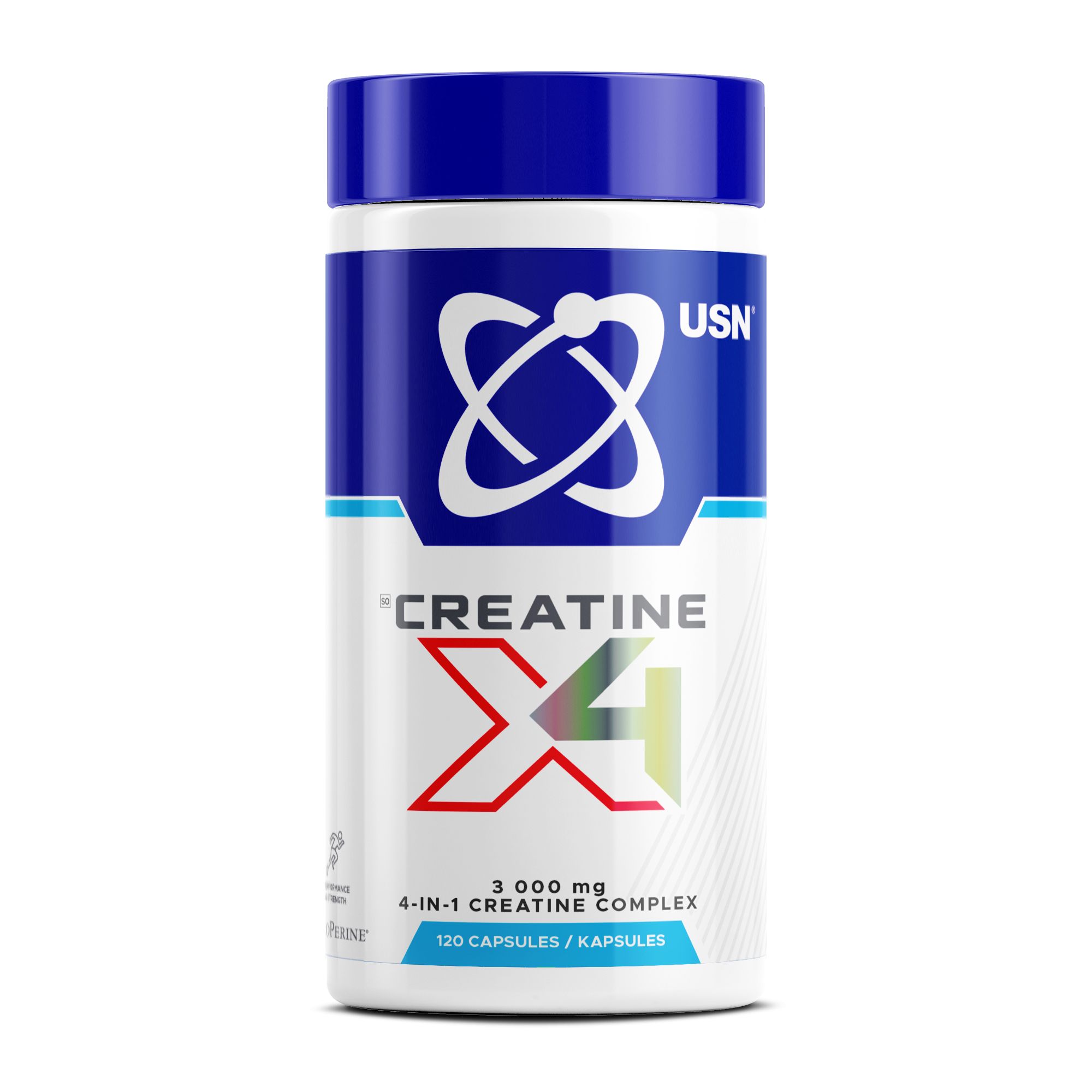 USN Creatine X4 Креатин Икс Четыре, капсулы по 952 мг, 120 капсул ...