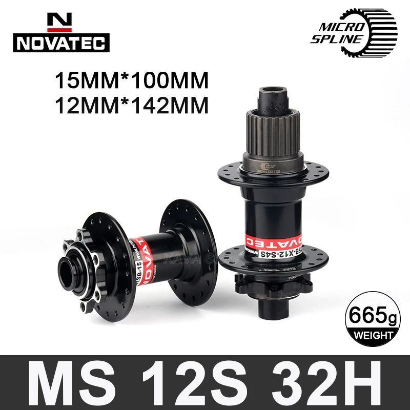NOVATEC Micro Spline Hub 32 отверстия 12 скоростных центров для горных ...
