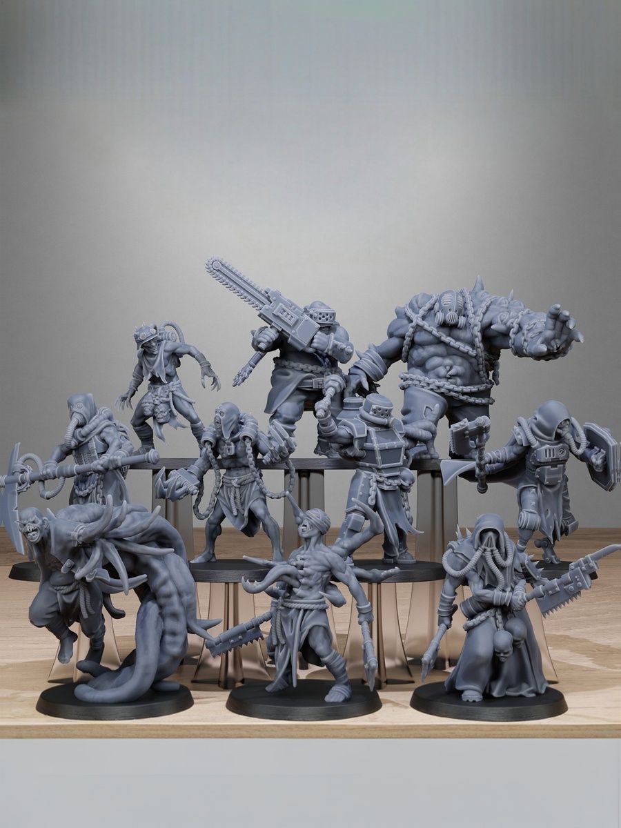 Набор миниатюр Corrupted Guard Butchers, Warhammer 40k. купить на OZON ...