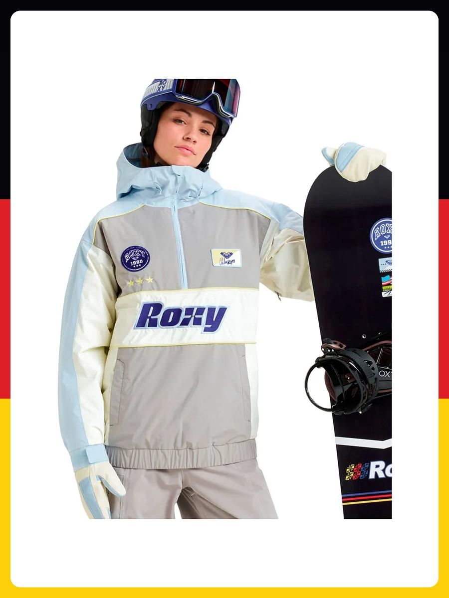 Анорак Женский Roxy бежевый, размер 42 Демисезон Не указана купить c ...