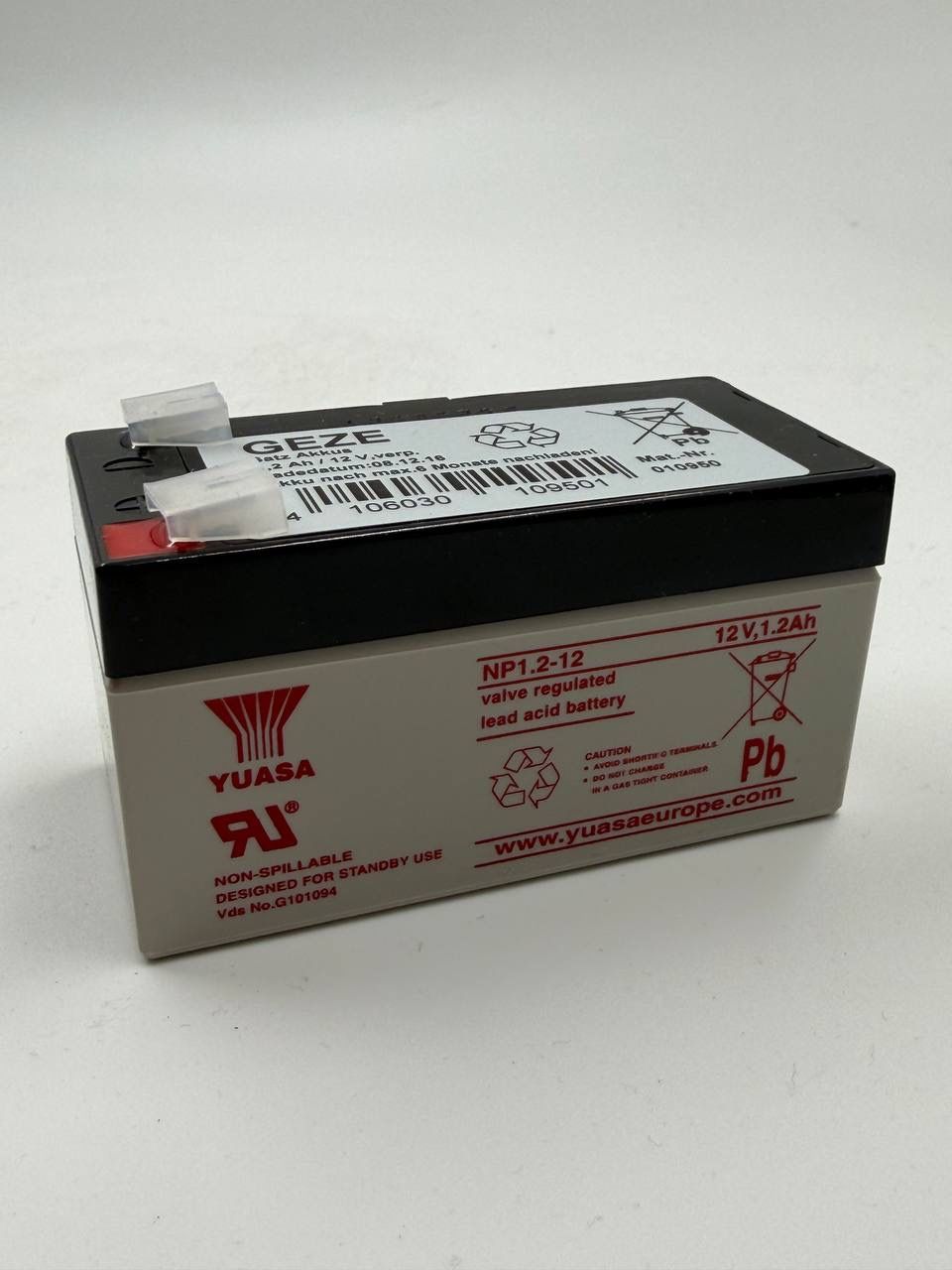 Аккумулятор Yuasa NP1.2-12 1,2 Ач 97x48x55 12V AGM купить на OZON по ...