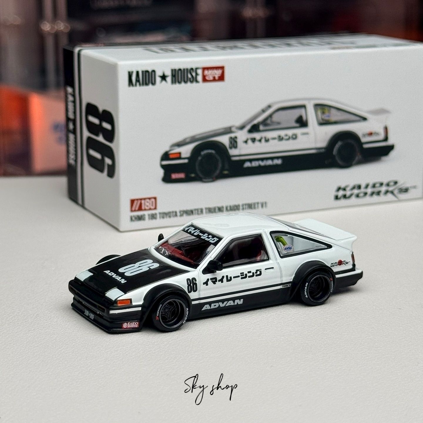 Машинка MINI GT 1:64 MINI GT x Kaido House 1:64 KHMG180 Toyota AE86 ...