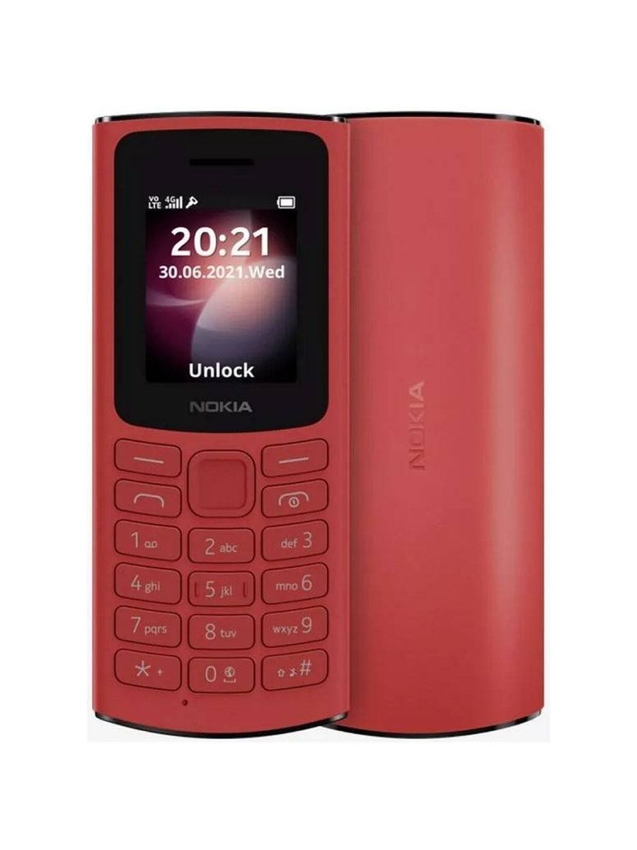 Мобильный телефон Nokia 105 TA-1557 Dual SIM Red купить на OZON по ...