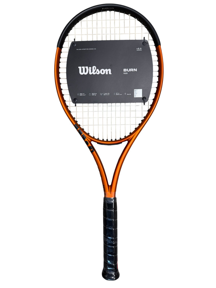 Ракетка для тенниса Wilson Burn 100 ручка G3 купить на OZON по низкой ...