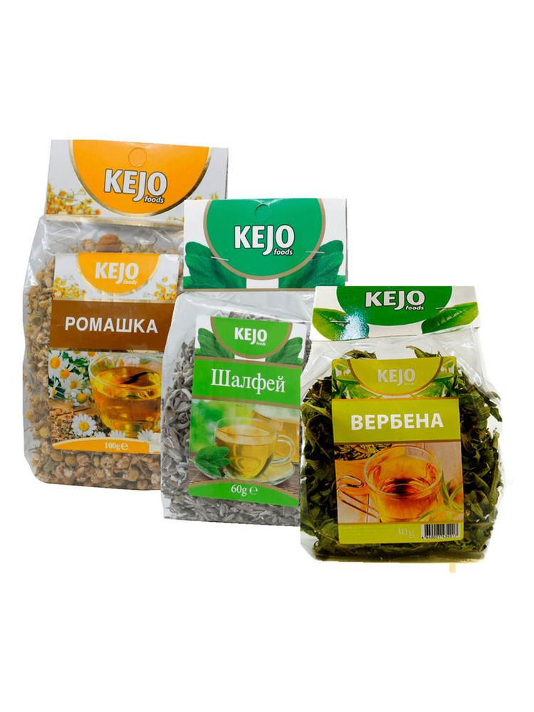Чай KEJO foods Вербена (30 г) Ромашка (100 г) Шалфей (60 г) - купить с ...