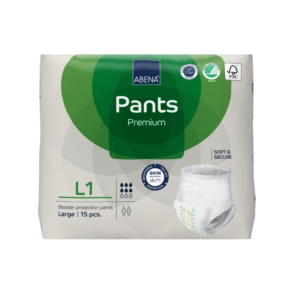 Подгузники-трусики урологические для взрослых Abena Pants L1 Premium ...