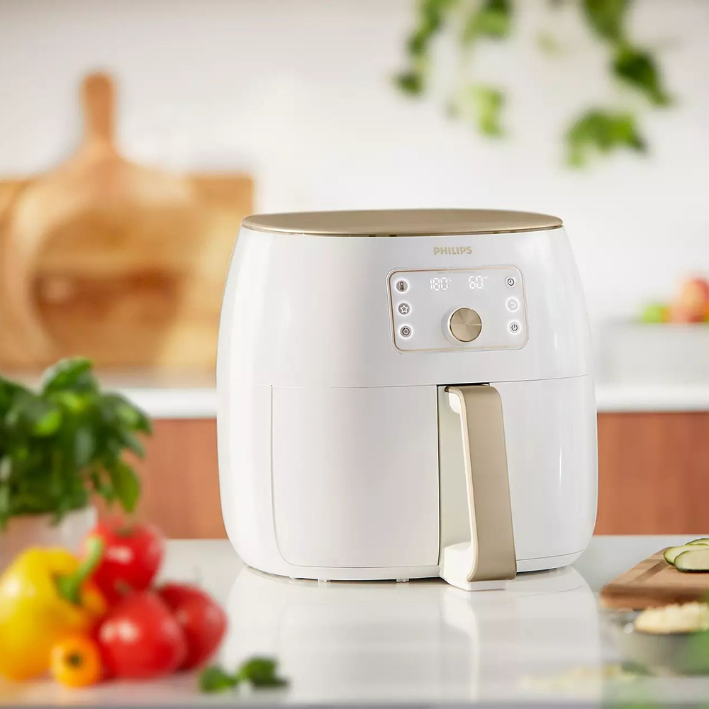 Philips Аэрогриль Airfryer Premium XXL, бордовый купить на OZON по ...
