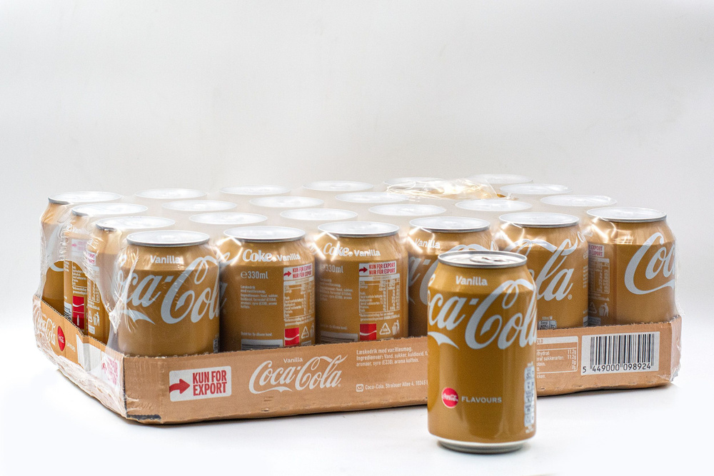 Газированный напиток Coca Cola Vanilla (Кока Кола Ваниль) 330 мл 24 ...