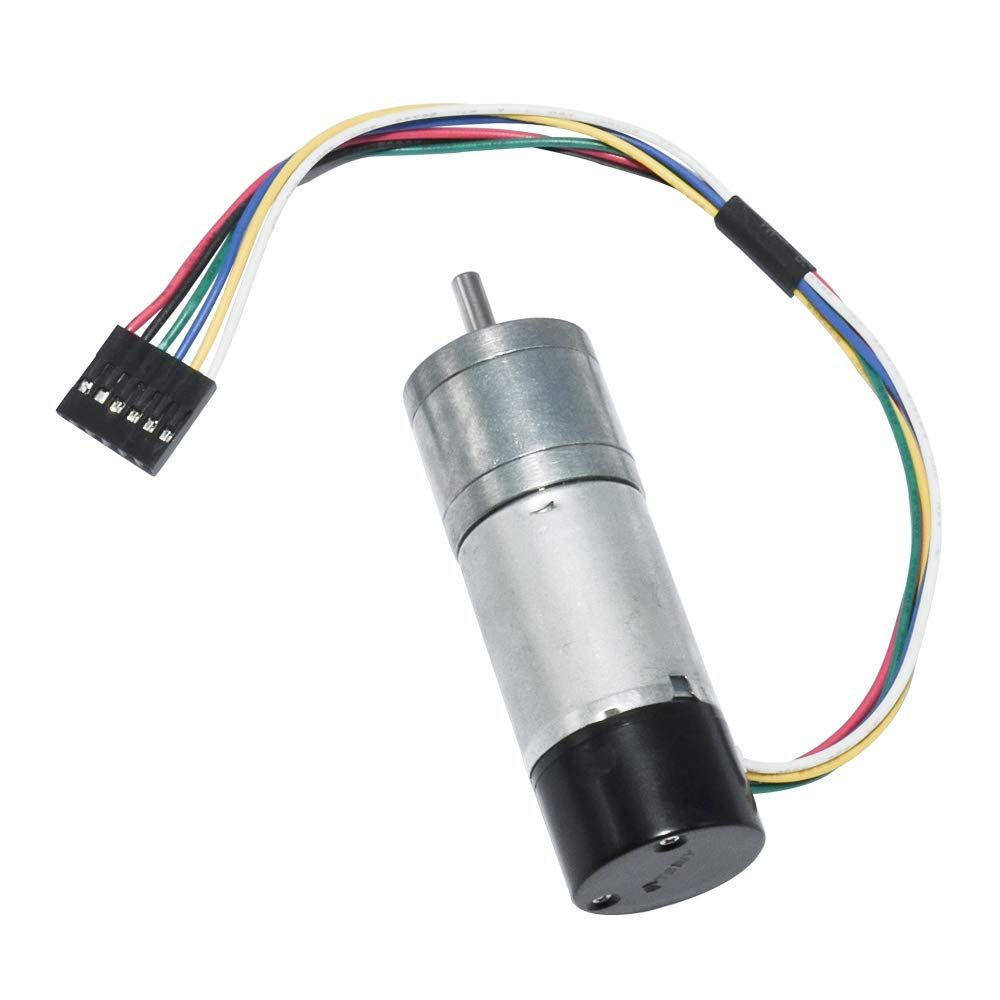 DC мотор-редуктор 12B 24V 10-600RPM Энкодер Металлический мотор ...