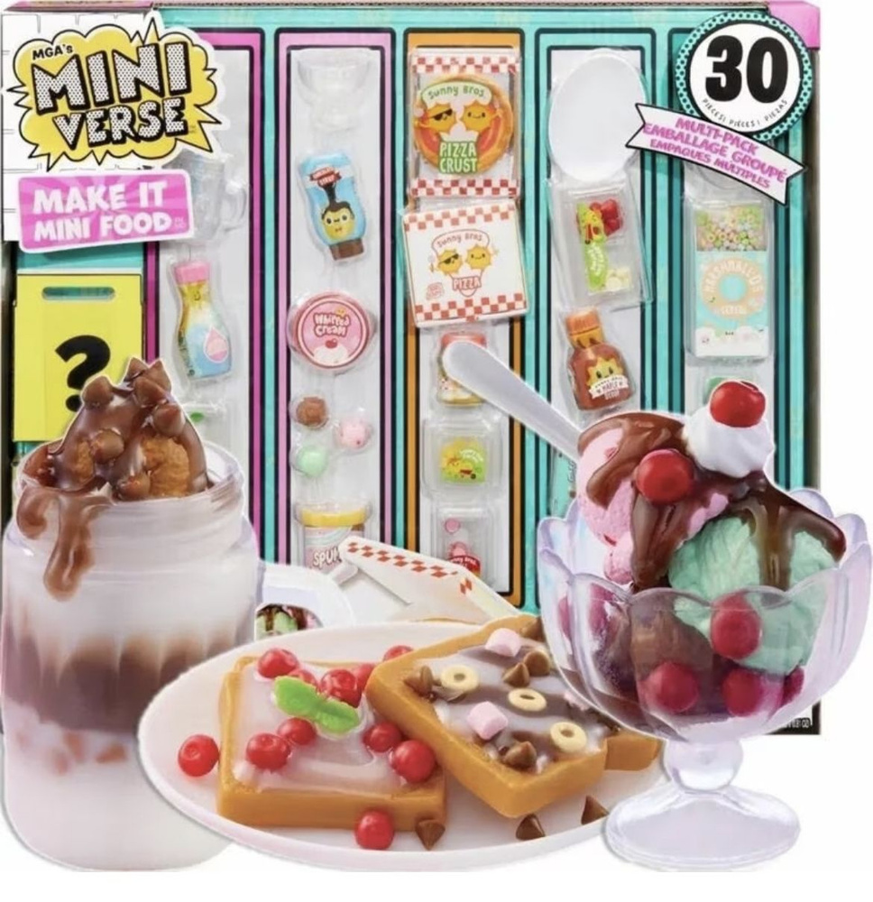 MGA's MINIVERSE MAKE IT MINI FOOD Series MULTI PACK Миниверс - Большой ...